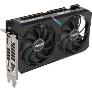 asus dual amd radeon rx 6400 gaming graphics card (amd rdna 2, pcie 4.0, 4gb gddr6 memory, hdmi 2.1, displayport 1.4a, axial-tech fan design, 0db technology)