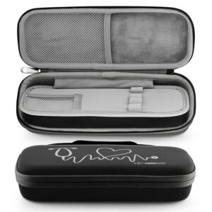 primacare kb-9297-bk black stethoscope case, supplies not included, for stethoscopes and medical supplies, multiple compartments, portable and lightweight first aid kit bag, accessories for nurses