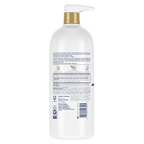 Dove Rescue and Protect Shampoo, 33.8 fl oz - Sulfate Free Shampoo for Damaged Hair, Strengthens Hair, Seals Split Ends, Nourishes for Soft, Smooth, Healthy-looking Hair