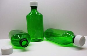 8 ounce green graduated oval medical bottles lot of 1000 shipping included