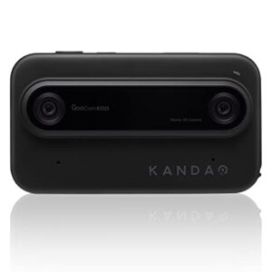 kandao qoocam ego, black, real 3d, snap & view instant camera, point & shoot stereo digital camera, 3d camera, with instantly stereoscopic immersive