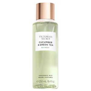 victoria's secret cucumber and green tea body mist for women, perfume with notes of cucumber and green tea, womens body spray, fresh clean and pretty women’s fragrance - 250 ml / 8.4 oz