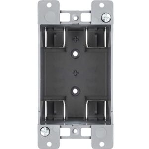 Newhouse Hardware 1-Gang PVC Old Work Electrical Outlet Box (1-pack) | 14 cu. in. Plastic Junction Box for Switches, GFCI, or Duplex Receptacle Outlet | Old Work Electrical Box for Home Improvement