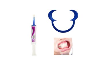 smileworld blue gel 36 gm kit - desmineralization gel 35 percent -dental etch - perfect viscous-stays where placed- includes lip expander - not glue - made in usa (3) units