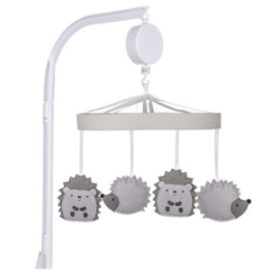 sammy & lou hedgehog baby crib mobile with music, crib mobile arm fits standard crib rail