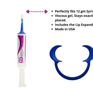 SmileWorld Blue Gel 36 Gm kit - Desmineralization Gel 35 Percent -Dental Etch - Perfect Viscous-Stays Where Placed- Includes Lip Expander - Not Glue - Made in USA (3) Units