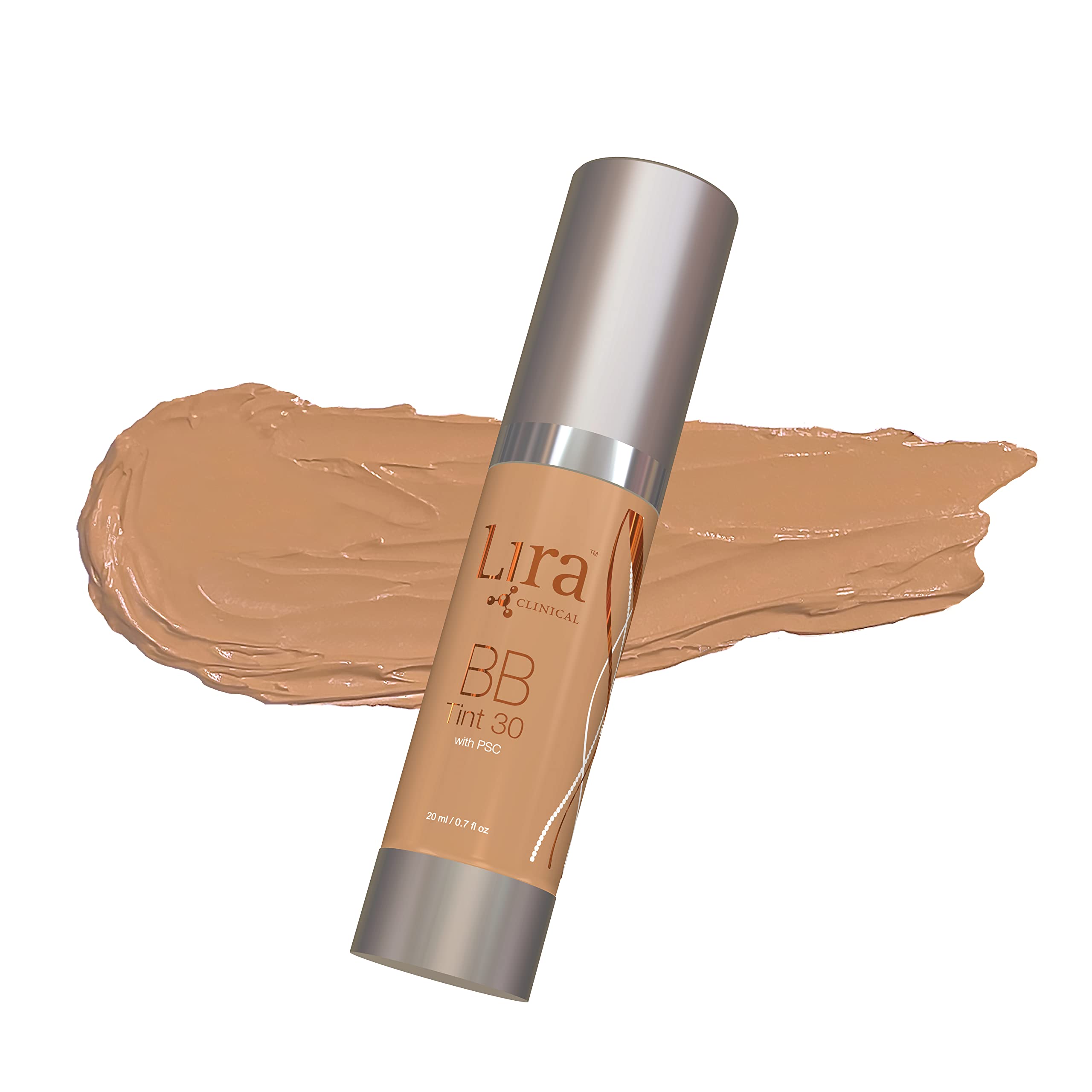 Lira Clinical BB - SPF 30 Tinted BB Cream with PSC & Vitamins - Full coverage - 0.7 fl oz. (BB Tint 30)