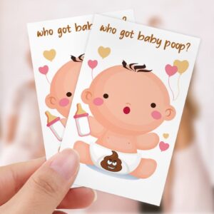 Hooqict Pin The Pacifier On The Baby Game with Baby Shower Scratch Off Game Girls Boys Baby Shower Games Party Favors Gender Reveal Party Supplies