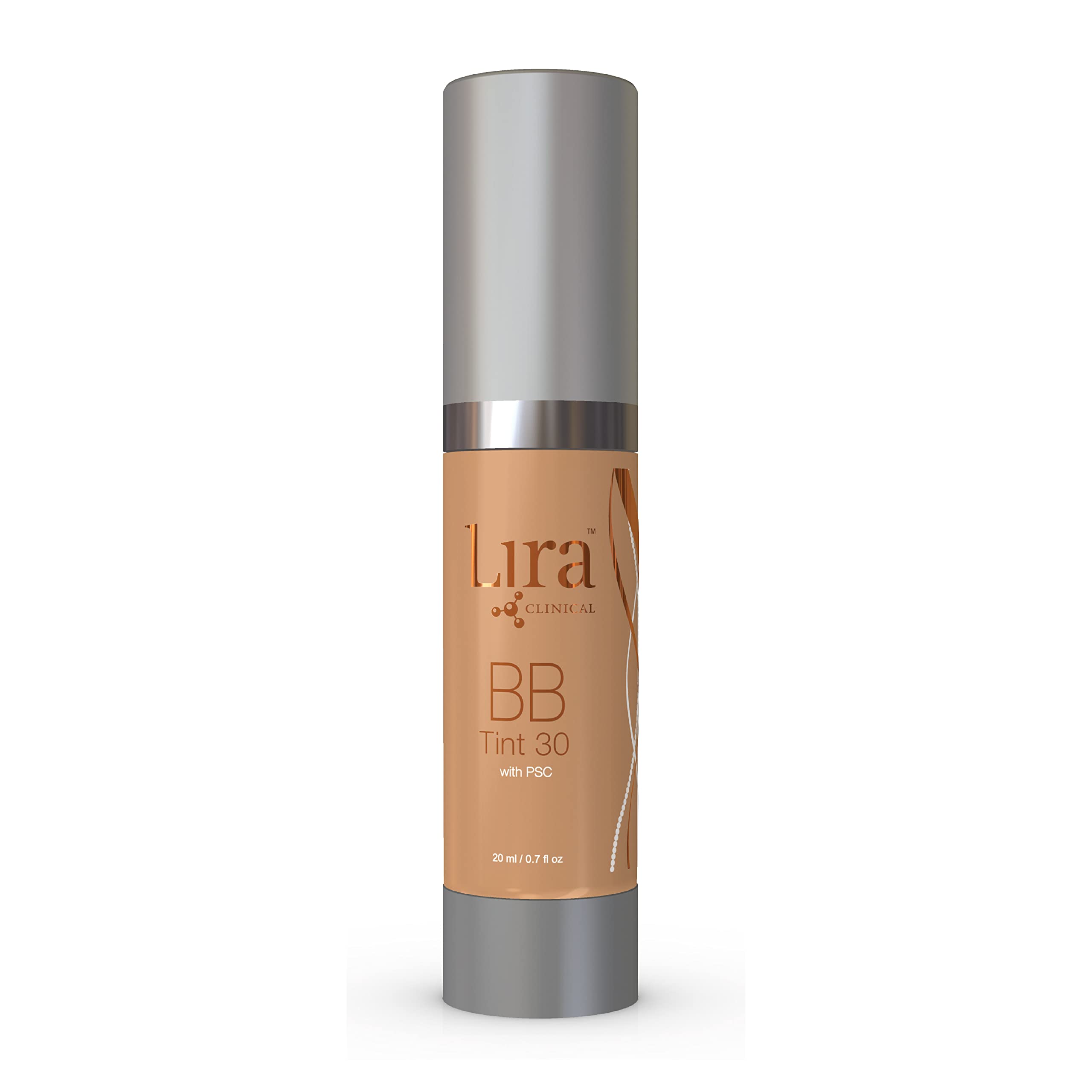 Lira Clinical BB - SPF 30 Tinted BB Cream with PSC & Vitamins - Full coverage - 0.7 fl oz. (BB Tint 30)