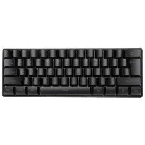 acogedor backlit mechanical gaming keyboard,mini compact wired 61 keys keyboard with ergonomic design,usb portable pc keyboard for home office laptop work gaming