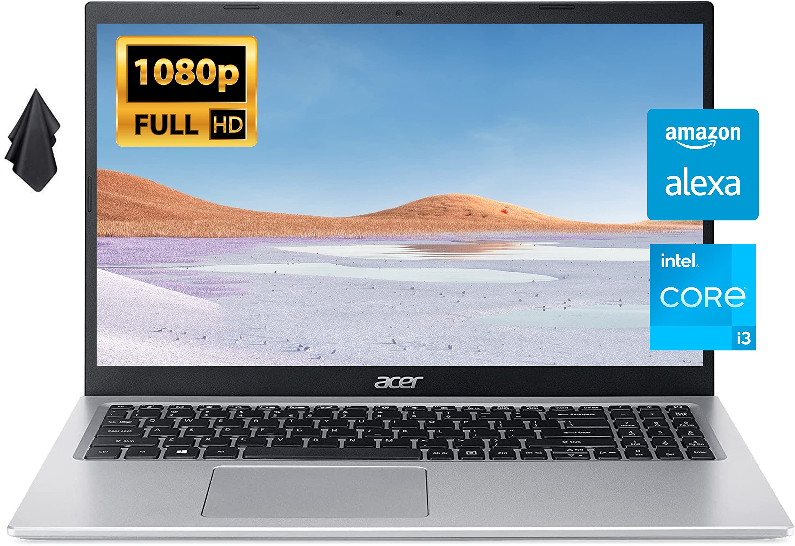 acer 2022 Aspire 5 Slim Laptop, 15.6 inch FHD IPS Display, 11th Gen Intel Core i3-1115G4 Processor (Beats Ryzen 3 3250U), WiFi 6, Amazon Alexa, Windows 11 Home in S Mode (12GB RAM | 512GB SSD)