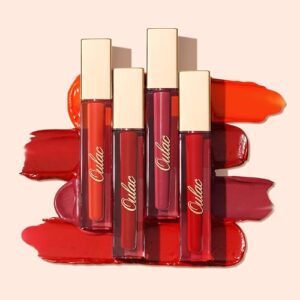 Oulac Red Matte Lipstick for Women, Classic Red Lip Stain Long Lasting Waterproof, No Transfer, Creamy High Pigmented Formula with Rose Oil, Vegan & Cruelty-Free, Classic Red M02