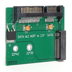 Yoidesu PCB Adapter Card, Support Converting 22x42mm M.2 NGFF SSD into 2.5in Sata3 Board SSD Converter Computer Hard Drive Accessories