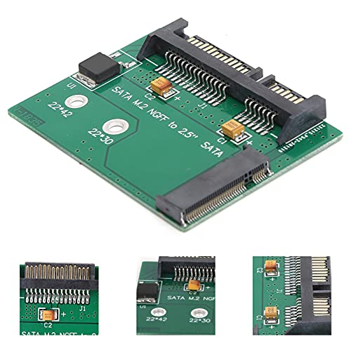 Yoidesu PCB Adapter Card, Support Converting 22x42mm M.2 NGFF SSD into 2.5in Sata3 Board SSD Converter Computer Hard Drive Accessories