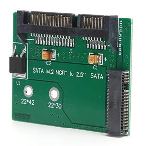 Yoidesu PCB Adapter Card, Support Converting 22x42mm M.2 NGFF SSD into 2.5in Sata3 Board SSD Converter Computer Hard Drive Accessories