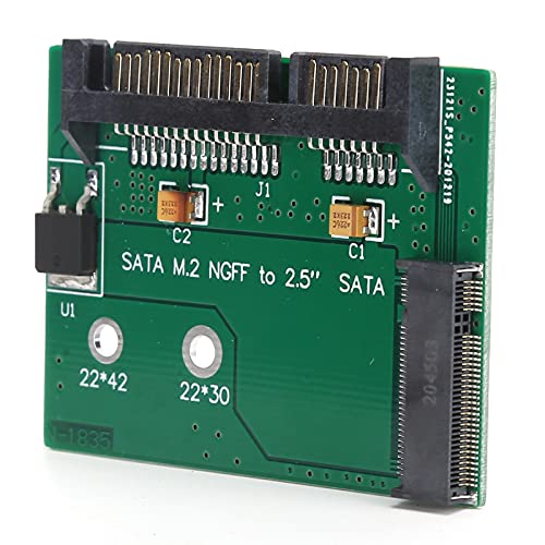 Yoidesu PCB Adapter Card, Support Converting 22x42mm M.2 NGFF SSD into 2.5in Sata3 Board SSD Converter Computer Hard Drive Accessories