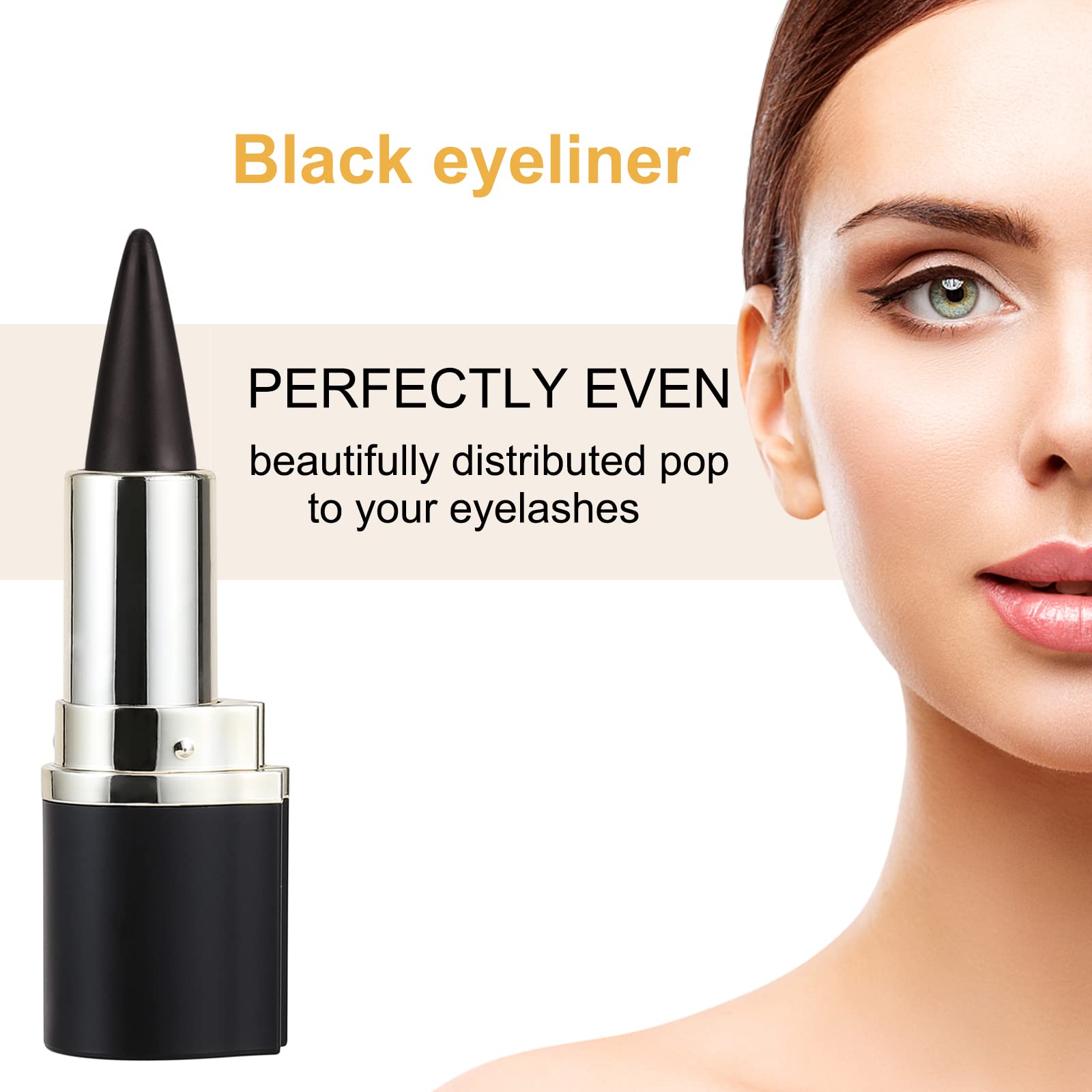 Boobeen Eyeliner Pencil - Black Eyeliner Pen Gel - Quick Drying Formula Eye Liner - Waterproof Smudge-proof All Day Eyeliner Makeup - Long Lasting Create Statement Eye Look (Brown)