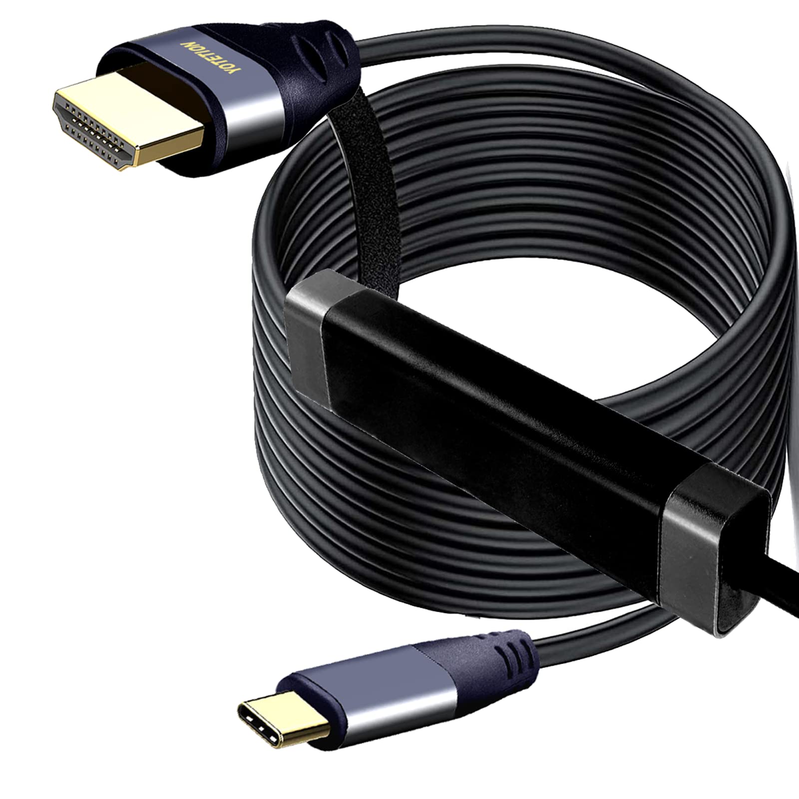 USB C to HDMI Cable 30FT/10M with IC, 4K@60HZ Type-C to HDMI for MacBook Pro/Air, iMac, Galaxy S20 S10 S9 S8, Surface, Dell, HP, MacBook Pro, MacBook Air, iPad Pro, Pixelbook, XPS, Galaxy