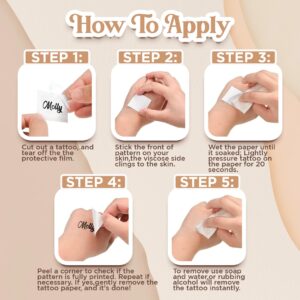 SpecialOnly Custom Temporary Tattoo - Temporary Tattoos for Gifting - Make Your Own Temporary Tattoos - Tattoo Stickers for Men & Women