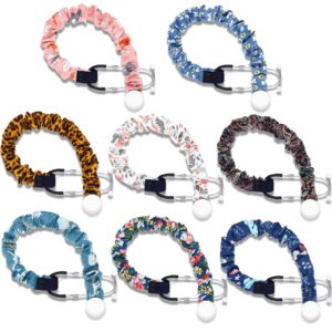 8 pieces stethoscope covers handmade scrunchie 8 styles cotton stethoscope sleeve removable tube stethoscope covers for hospital nurses doctors