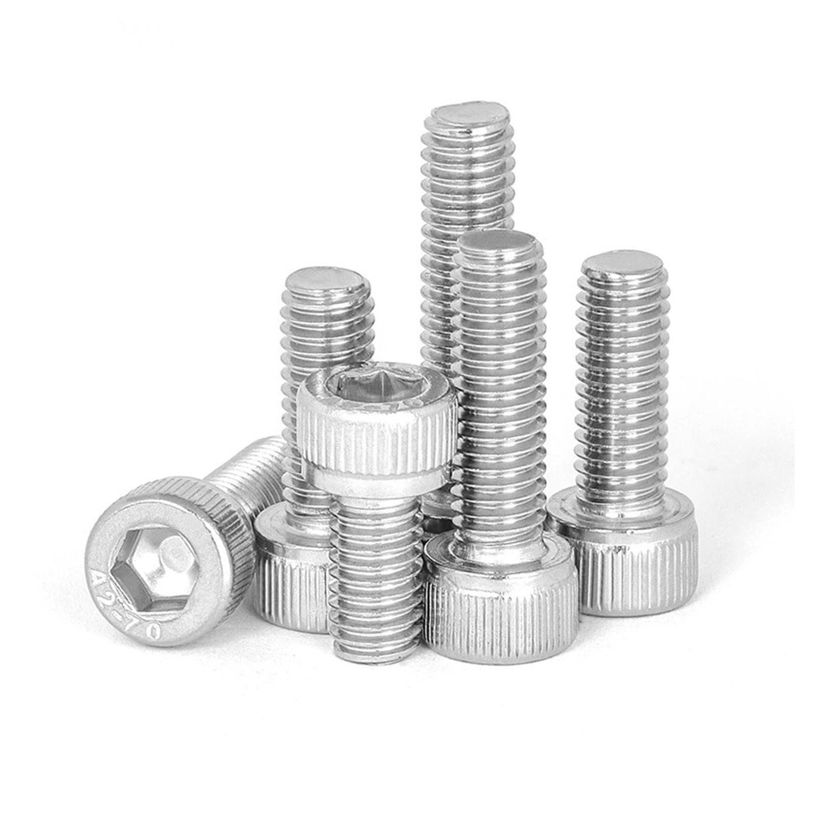 1/4"-20 × 1" Socket Head Cap Screw, Allen Socket Drive, Stainless Steel 18-8 (304), 50Pcs-Pack