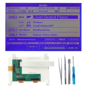 jinyan lcd display screen for yamaha psr-s500 s550 s650 mm6 dgx520 dgx630 dgx640 electronic organ lcd panal replacement