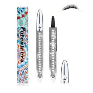 icoric liquid eyeliner pen waterproof, magic self-adhesive long-lasting eyelash glue pen, non magnetic, no blooming quick drying magnetic eye liner (clear 1pcs)