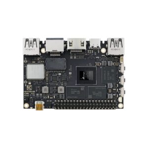 Amlogic A311D2 Single Board Computer-khadas VIM4 with 3.2 Tops NPU with Active Cooling Kit Supports 4K UI and HDMI Input, 4 Display Interfaces, LAN WiFi 6&BT5.1, 8GB 64bit LPDDR4X 2016MHz