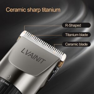 LVAINIT Hair Clippers for Men, Cordless LCD Rechargeable Hair Trimmer Beard Trimmer for Men, Men's Grooming Kit for Hair, Face, Beard, Professional Electric Barber Clippers