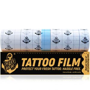 sorry mom tattoo aftercare bandage - clear tattoo bandage waterproof, adhesive tattoo wrap bandage - tattoo healing wrap - tattoo film protection - second skin tattoo cover 6.5 ft x 6 in