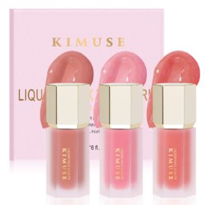 kimuse soft cream blush makeup, liquid blush for cheeks, weightless, long-wearing, smudge proof, natural-looking, dewy finish