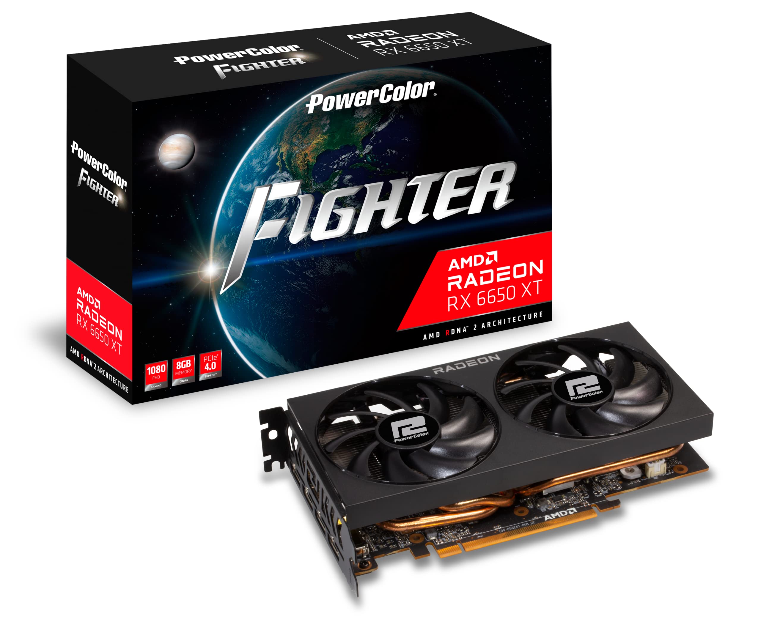 PowerColor Fighter AMD Radeon RX 6650 XT Graphics Card with 8GB GDDR6 Memory