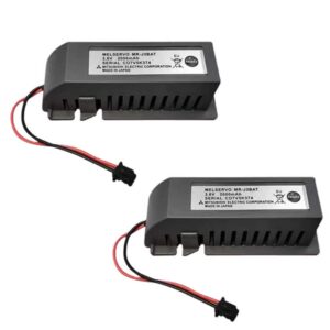 KANGLEUS (2-Pack) MR-J3BAT ER6VC119A/B 3.6V 2000mAh PLC Battery for ER6VC119A/B MELSERVO MR70