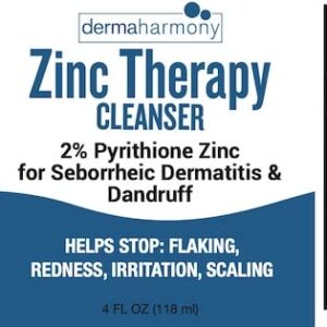 Dermaharmony 2% Pyrithione Zinc (ZnP) Liquid Cleanser (non-soap) Wash (4 Fl Oz Bottle)