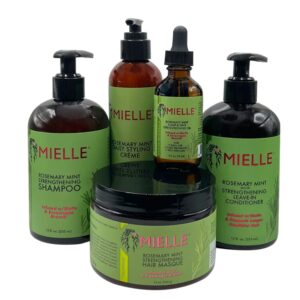 mielle rosemary mint hair products for stronger and healthier hair and styling bundle set 5 pcs