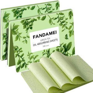 fandamei oil blotting sheets for face, oil blotting papers for face, blotting paper for oily skin, oil control film, oil absorbing sheets for face, oil absorbing tissues, 200 counts