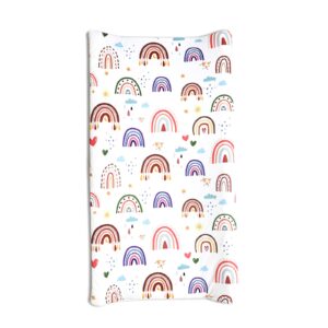 Rainbow World Crib Sheet and Baby Diaper Changing Pad Cover