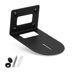 ptz camera wall mount bracket compatible with huddlecam, sony, avipas, smtav, fomako, prisual & more, universal holder shelf, by brainwavz (black)