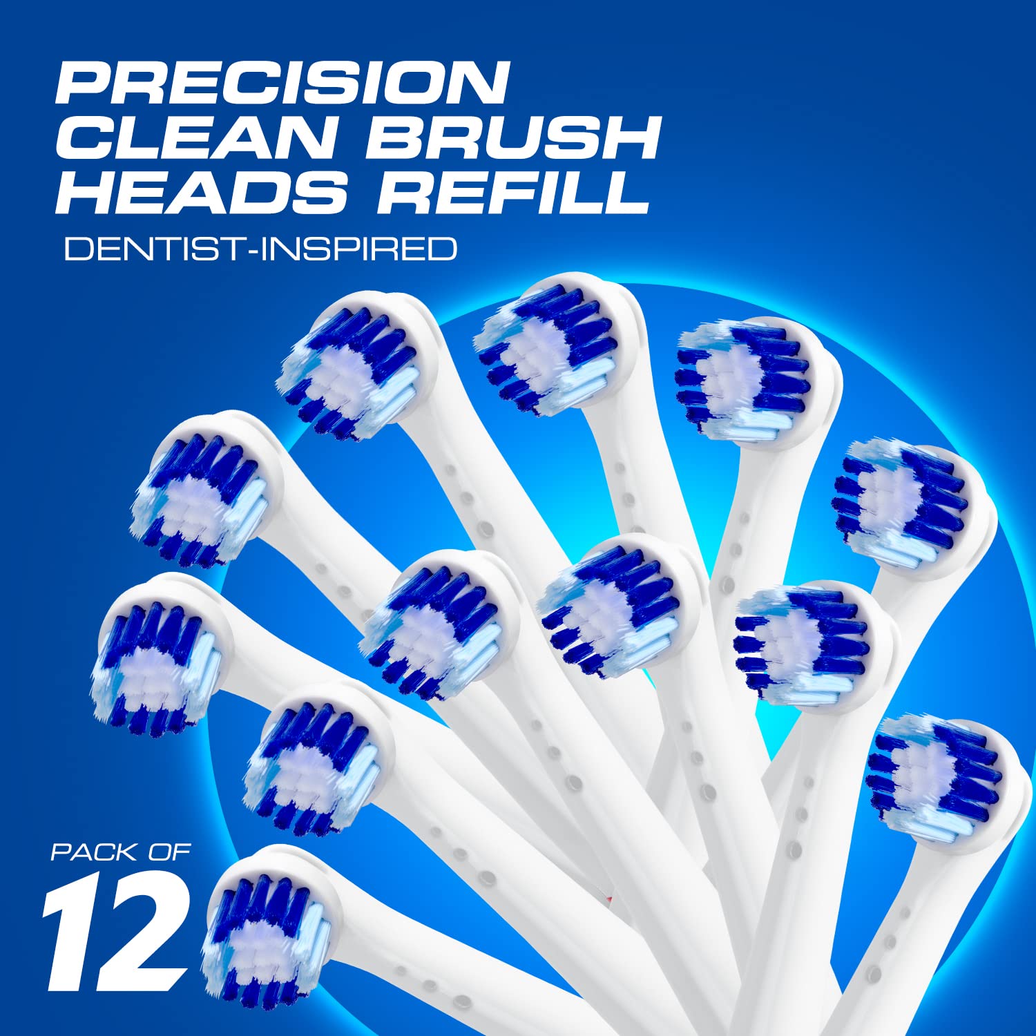 Toothbrush Heads Compatible with Oral-B Electric Toothbrush – Precision Replacement Toothbrush Heads Refills (8)