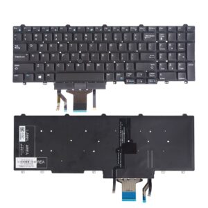 sunmall replacement keyboard with backlit and trackpoint compatible with dell latitude e5550 e5570 e5580 e5590 e5591 5550 5570 5580 5590 5591,precision 3510 3520 7510 7520 7710 7720