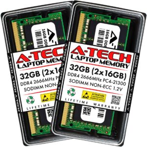 a-tech 32gb kit (2x16gb) ram for dell optiplex 7780, 7480, 5480, 3280 all-in-one desktops | ddr4 2666 mhz sodimm pc4-21300 memory upgrade