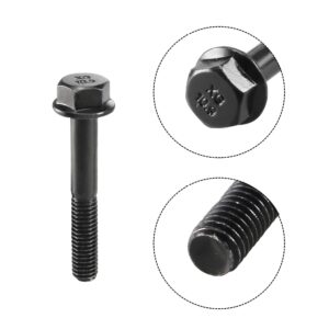 uxcell M6-1x40mm Hex Serrated Flange Bolts 10.9 Grade Carbon Steel Screws 15pcs