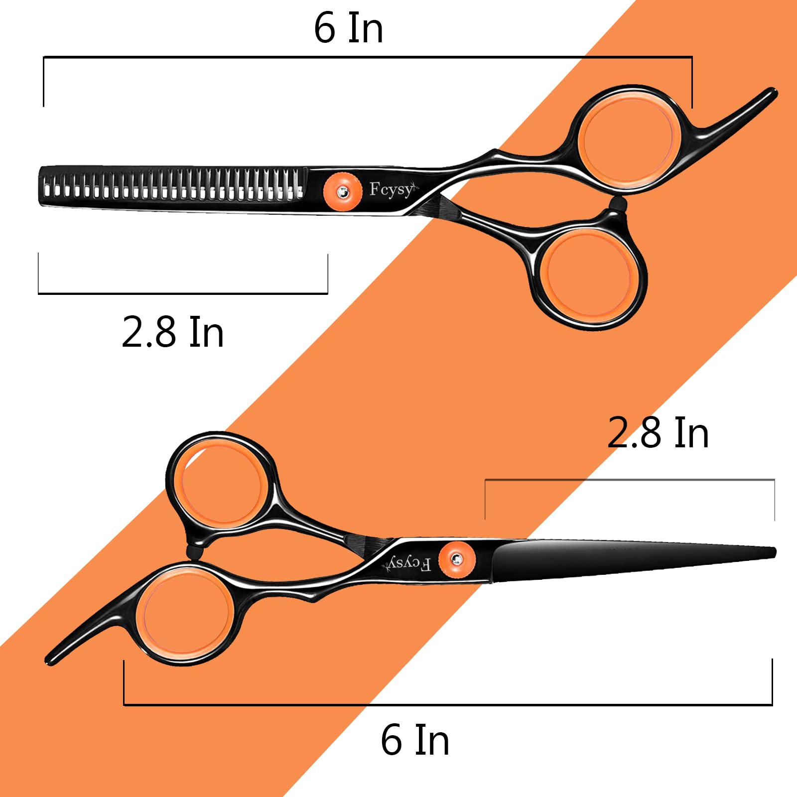 Hair Cutting Scissors Thinning Shears Kit, Fcysy Professional Hair Scissors Set Hair Shears Blending Scissor Kit, Barber Shears Haircut Scissors Salon Trimming Scissors for Hair for Women Men Pet