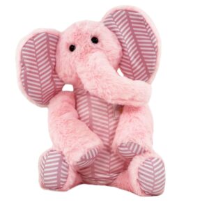 soothie sleeve plush comforts with parent's scent | pediatrician designed (fussy, crying baby or child. separation anxiety, shower, hospital, nicu gift), emmy the elephant