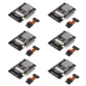 aediko 6pcs esp32-cam development board 2.4ghz wifi + bt/ble module with ov2640 camera module