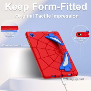 Auizotl Case for Samsung Galaxy Tab A8 10.5 Case for Galaxy Tab A8 Case with Kickstand 3 Layer Rugged Military Grade Shockproof 10.5 inch Cover (SM-X200/X205/X207), Red Blue