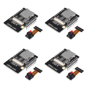 aediko 4pcs esp32-cam development board 2.4ghz wifi + bt/ble module with ov2640 camera module