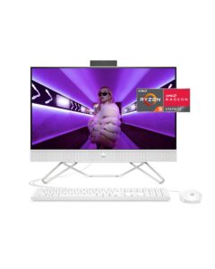 hp all-in-one bundle pc, amd ryzen processor, radeon graphics, 8 gb ram, 512 gb ssd, fhd ips touchscreen display, windows 11 home os, dual computer speakers, wi-fi & bluetooth (24-cb1140, 2022)