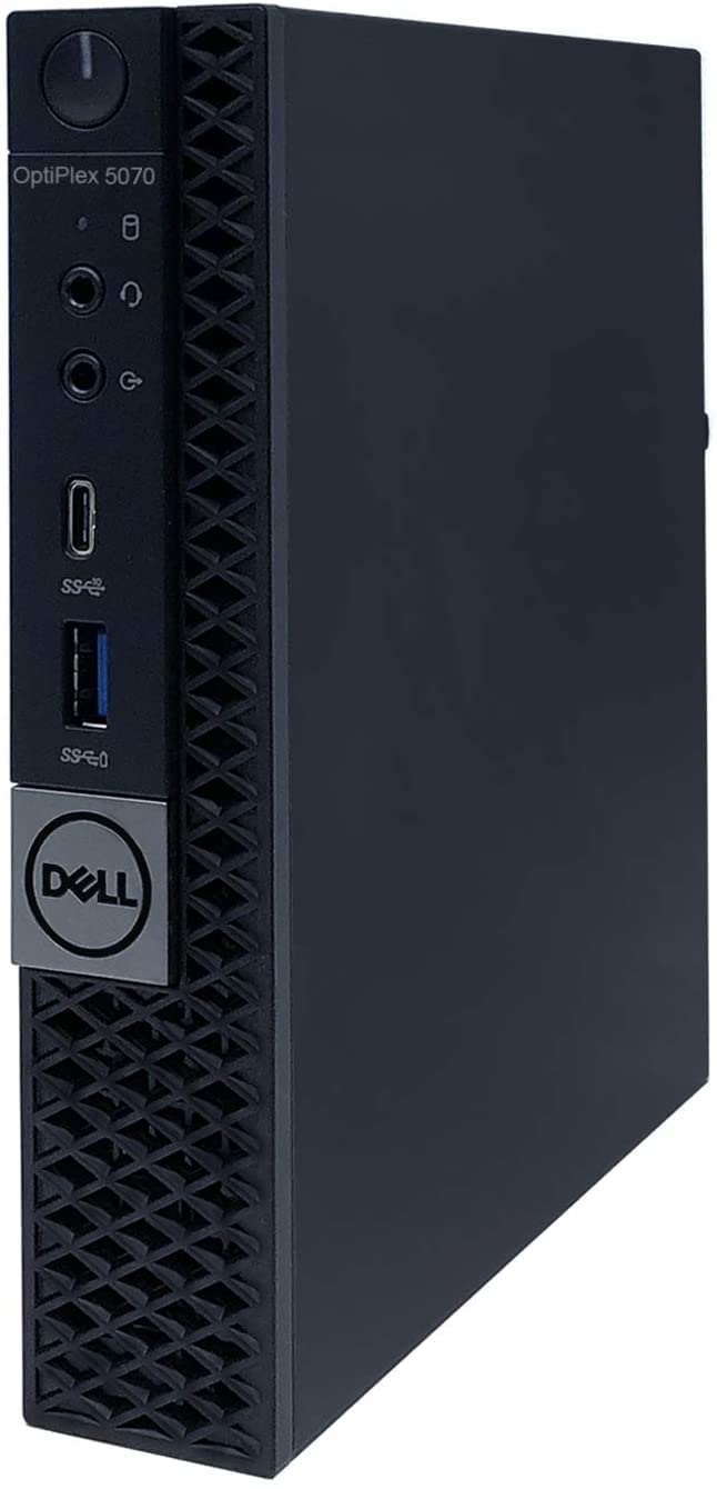 Dell Optiplex 5070 Micro MFF Desktop PC Intel i3-9100T, 16GB DDR4 New 256GB M.2 NVMe SSD, WiFi BT HDMI New KB & Mouse Windows 11 Pro with 24' LCD (Renewed)