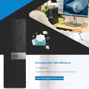 Dell OptiPlex 5040 SFF Desktop Computer Intel PC Quad Core i7-6700 3.40GHz up to 4.0GHz 16GB Ram 256GB NVMe M.2 SSD Built-in WiFi & Bluetooth HDMI Wired Keyboard and Mouse Windows 10 Pro (Renewed)